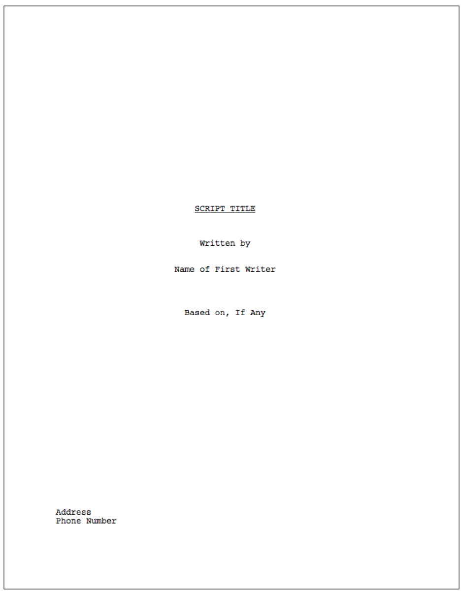 How to Format a Screenplay (Part 1) - Jungle Software