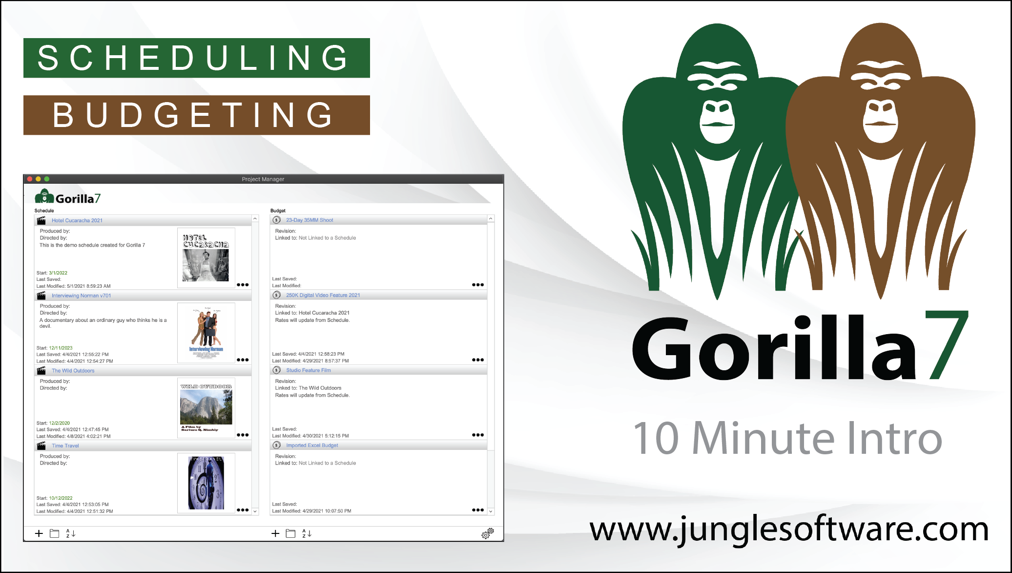 Training Videos - GORILLA SCHEDULING 7 - Jungle Software
